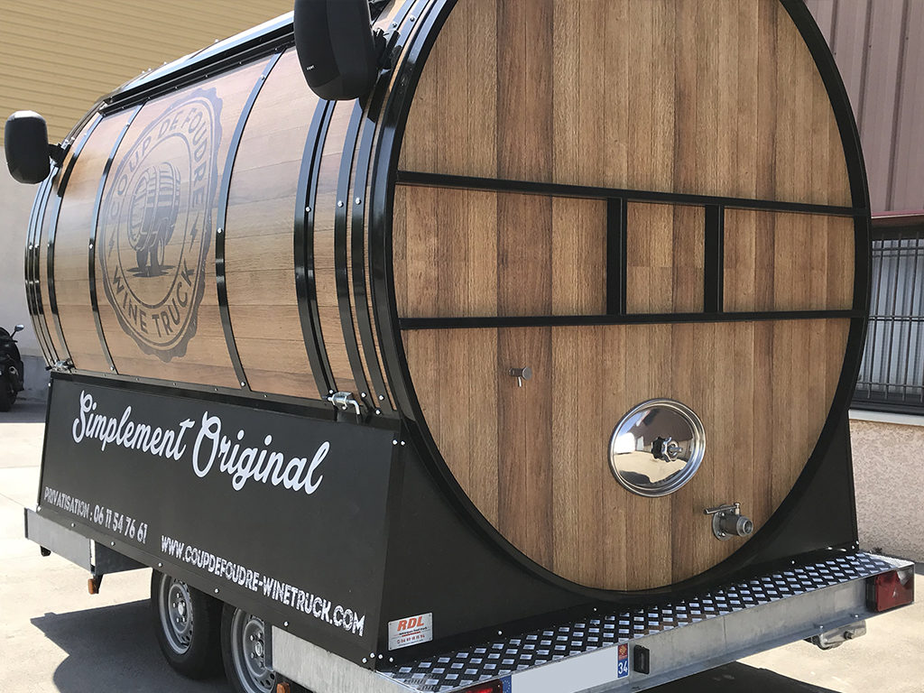 Coup de foudre WINE TRUCK | RDL | Remorques du Languedoc